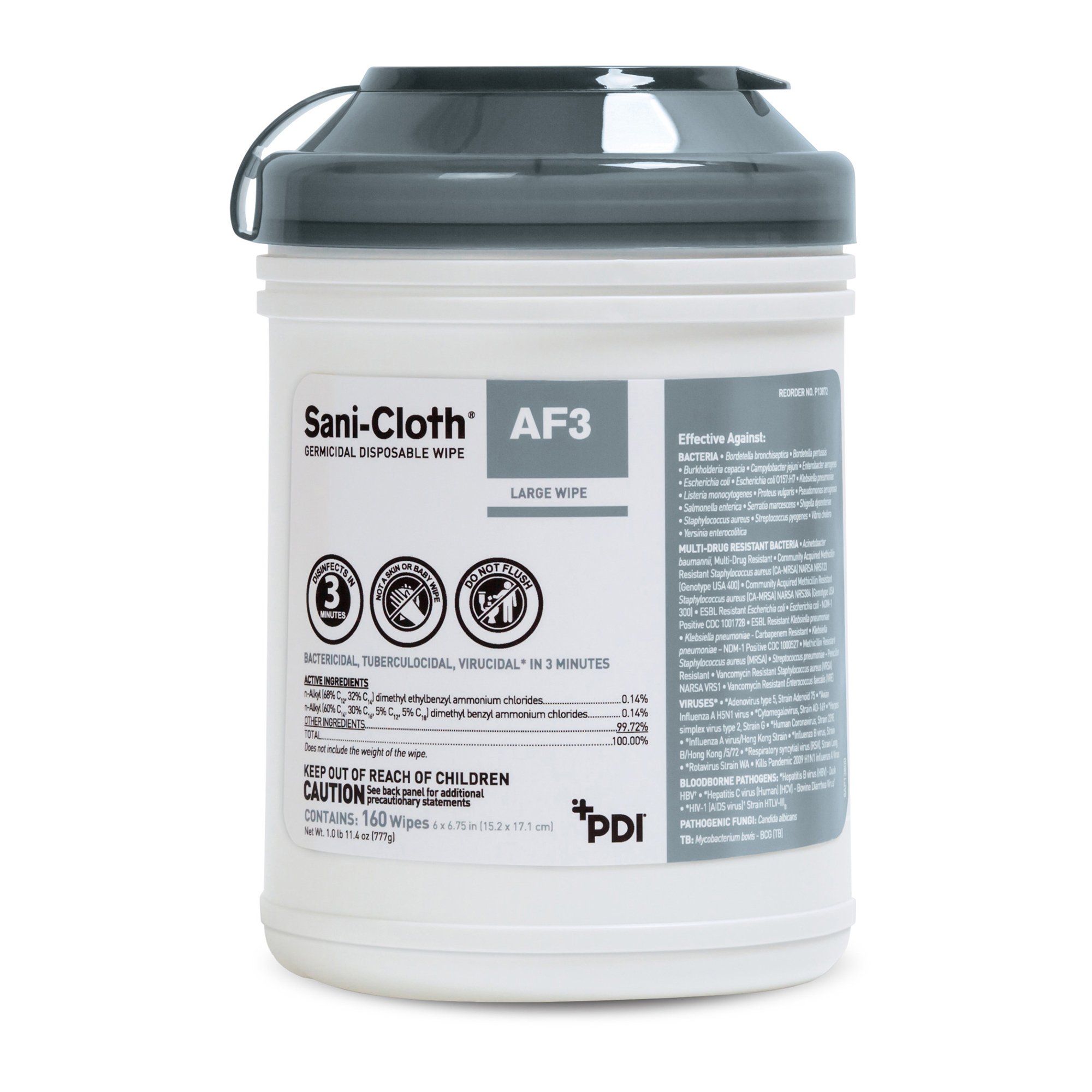 Sani-Cloth® AF3 Surface Disinfectant Cleaner Premoistened Germicidal ...